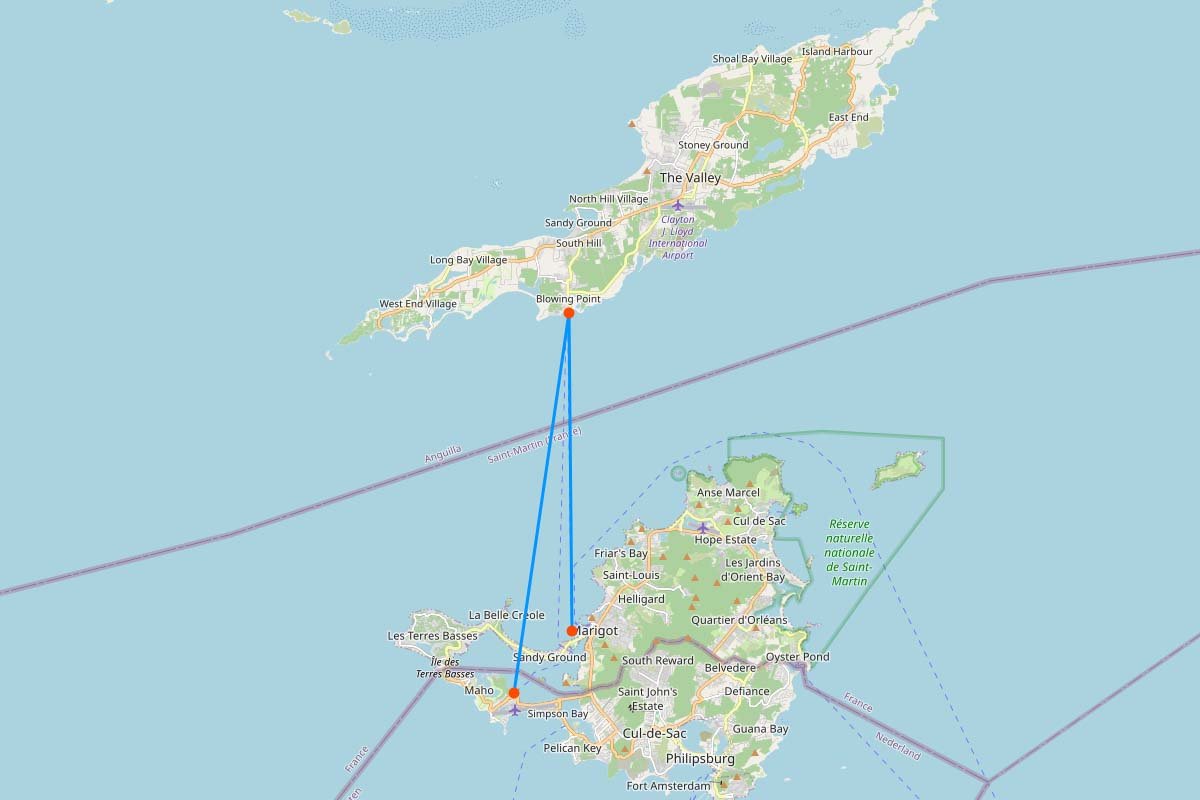 Anguilla ferry routes info and map - FerryGoGo.com